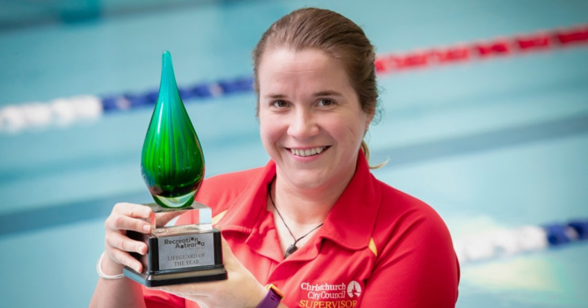 Lifeguard awarded Lifeguard of the Year | Christchurch Recreation and ...