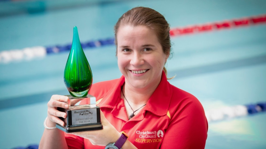 Lifeguard awarded Lifeguard of the Year | Christchurch Recreation and ...